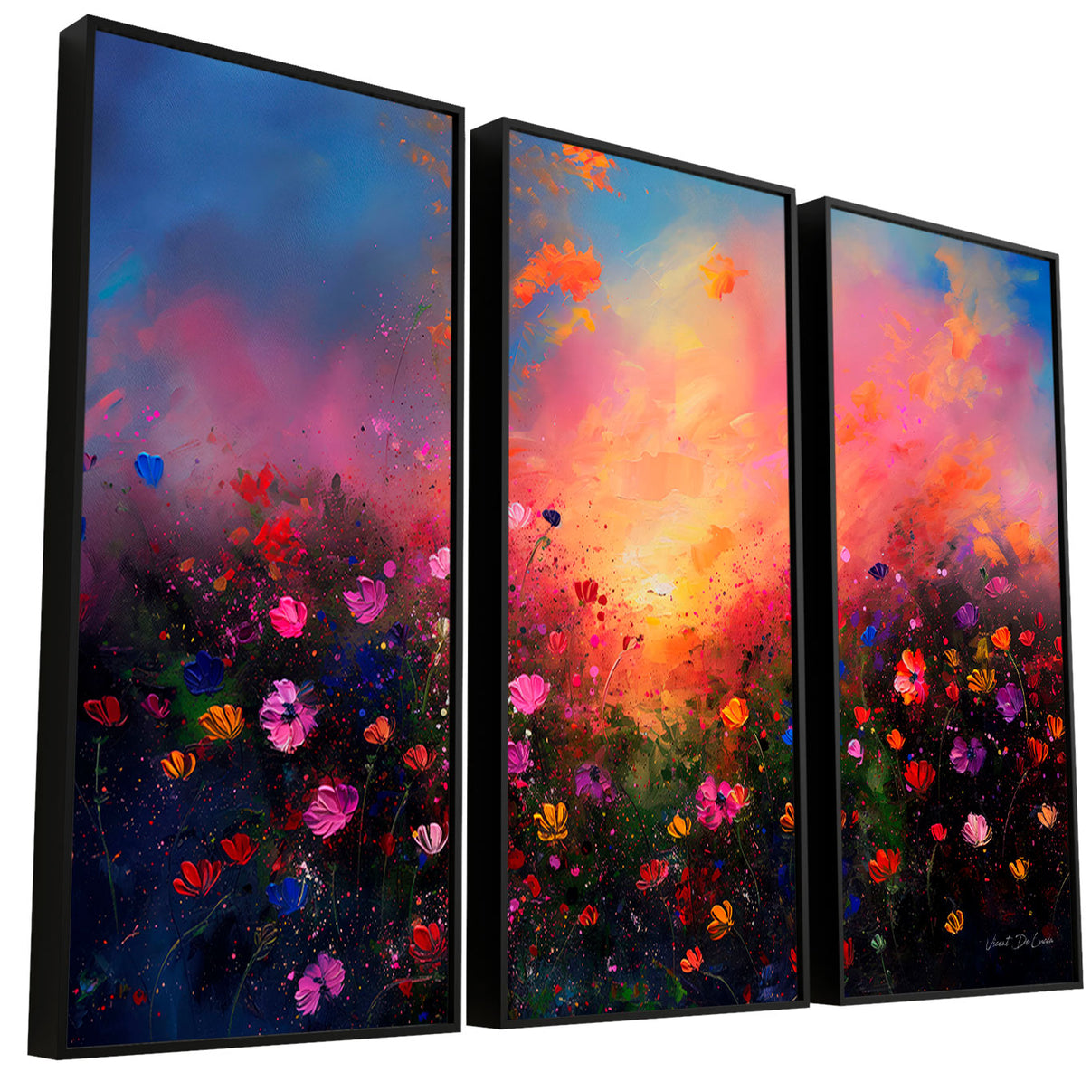 Abstract Flower Fields - 3 Parts – Prime Wall Art