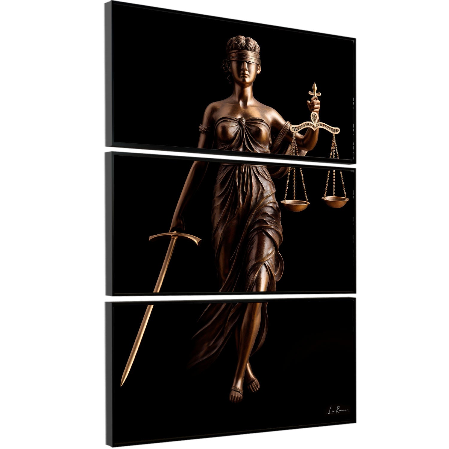 Copper Goddess Themis - 3 Parts – Prime Wall Art